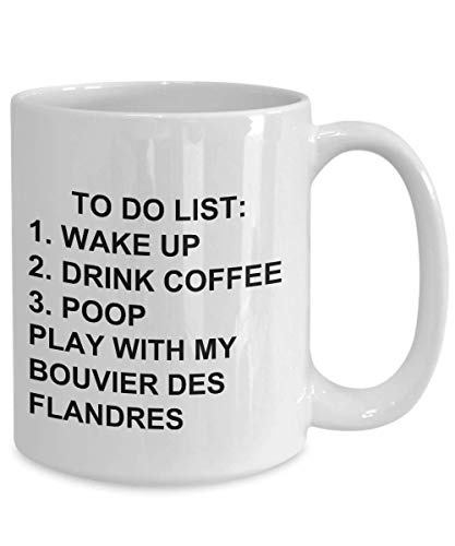 Bouvier Des Flandres Owner Mug Dog Lovers To Do List Funny Coffee Mug Tea Cup Gag Mug for Men Women