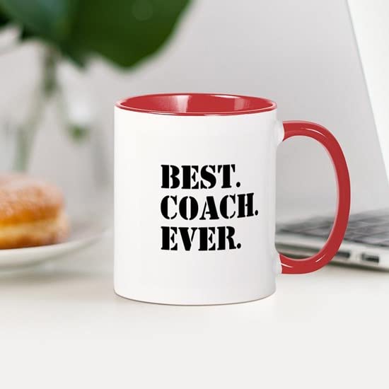 CafePress Best Coach Ever Mugs Ceramic Coffee Mug, Tea Cup 11 oz