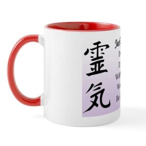 cafepress reiki_precepts mug ceramic coffee mug, tea cup 11 oz