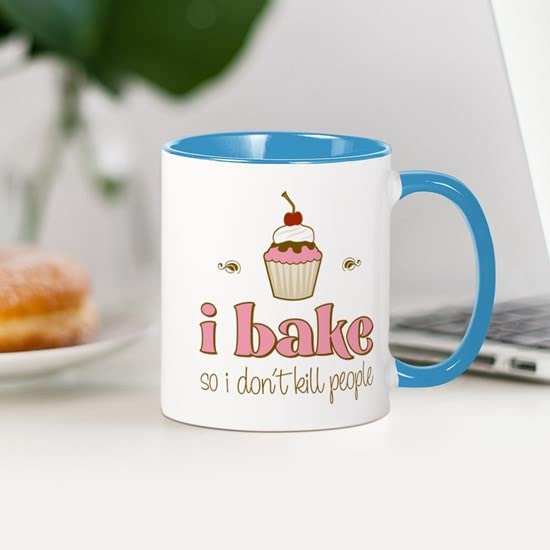 CafePress I Bake So I Don't Kill People Mug Ceramic Coffee Mug, Tea Cup 11 oz