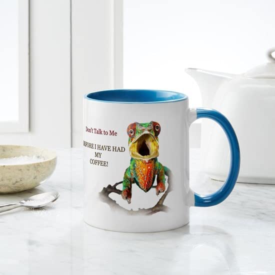 CafePress Angry Chameleon Coffee Mugs Ceramic Coffee Mug, Tea Cup 11 oz