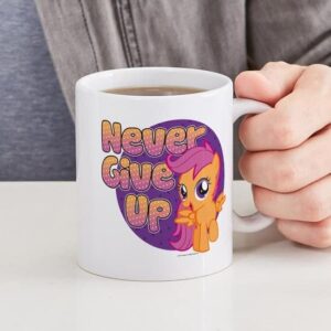 CafePress MLP Scootaloo Never Give Up Ceramic Coffee Mug, Tea Cup 11 oz