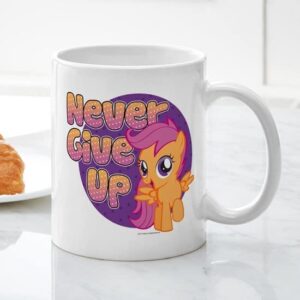 CafePress MLP Scootaloo Never Give Up Ceramic Coffee Mug, Tea Cup 11 oz