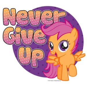 CafePress MLP Scootaloo Never Give Up Ceramic Coffee Mug, Tea Cup 11 oz