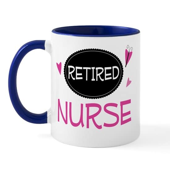 CafePress Retired Nurse Mug Ceramic Coffee Mug, Tea Cup 11 oz