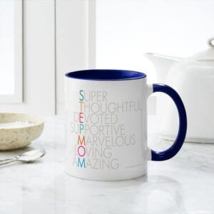 CafePress Super Stepmom Mugs Ceramic Coffee Mug, Tea Cup 11 oz