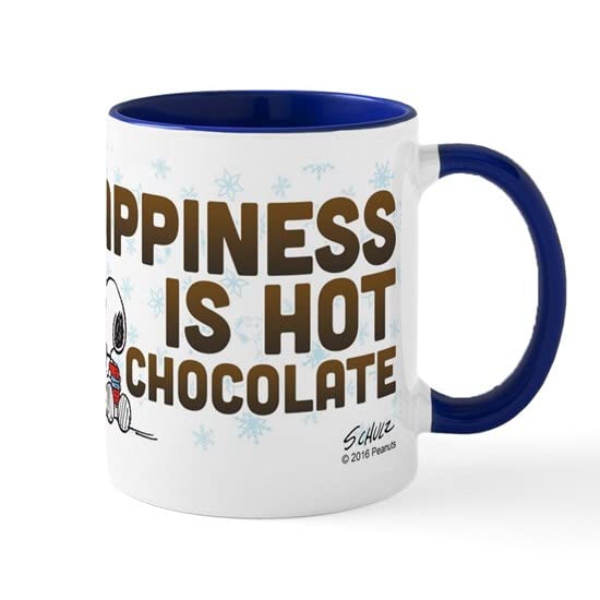 CafePress Peanuts Hot Chocolate Mugs Ceramic Coffee Mug, Tea Cup 11 oz