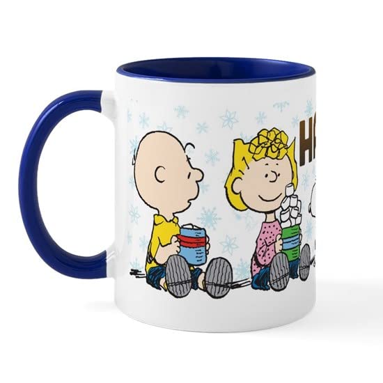 CafePress Peanuts Hot Chocolate Mugs Ceramic Coffee Mug, Tea Cup 11 oz