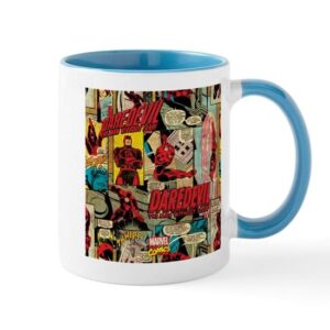 cafepress daredevil collage mug ceramic coffee mug, tea cup 11 oz