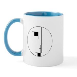 cafepress bauhaus logo mugs ceramic coffee mug, tea cup 11 oz