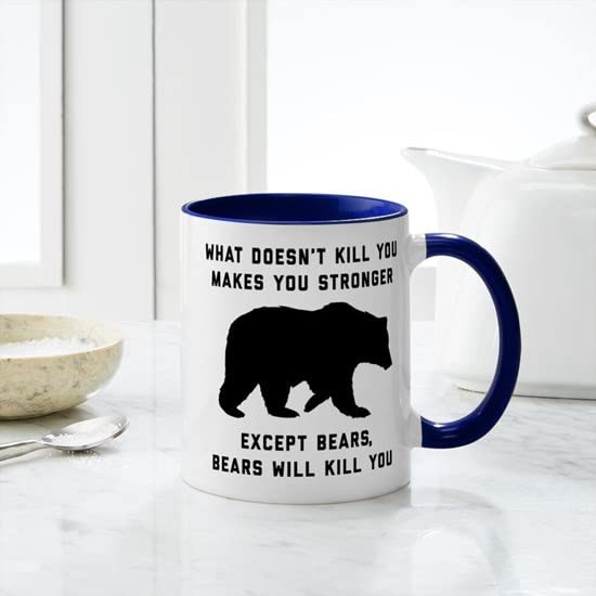 CafePress Bears Will Kill You 15 Oz Ceramic Large Mug Ceramic Coffee Mug, Tea Cup 11 oz