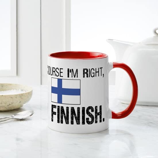 CafePress Of Course I'm Right Finnish Mug Ceramic Coffee Mug, Tea Cup 11 oz