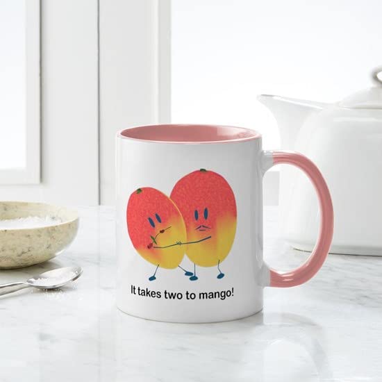 CafePress Two To Mango Coffee Mug Ceramic Coffee Mug, Tea Cup 11 oz