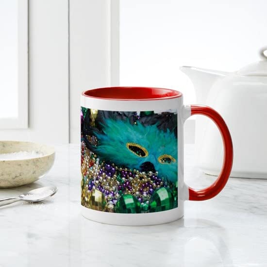 CafePress Carnival Spirit Of Mardi Gras Mugs Ceramic Coffee Mug, Tea Cup 11 oz