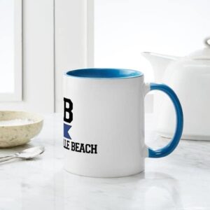 CafePress Wrightsville Beach NC Nautical Flags Design Mug Ceramic Coffee Mug, Tea Cup 11 oz