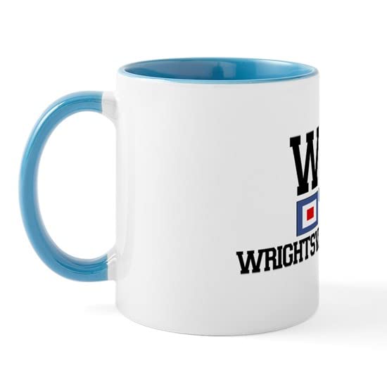 CafePress Wrightsville Beach NC Nautical Flags Design Mug Ceramic Coffee Mug, Tea Cup 11 oz