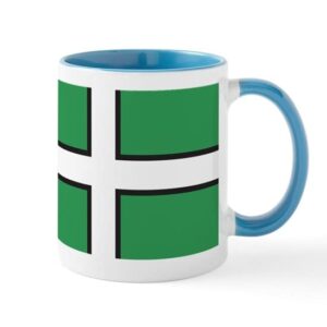 cafepress devon flag mug ceramic coffee mug, tea cup 11 oz