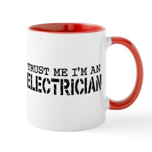 cafepress trust me i’m an electrician mug ceramic coffee mug, tea cup 11 oz