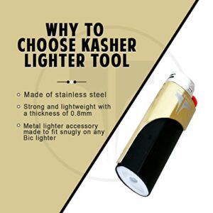 Kasher’s Mandala Lighter Tool - Lightweight & Multi Tool Accessory for Lighters - Suitable to use as Pipe Cleaner, Cutter or Multi-Tool Lighter Case (Without Lighter, Green)