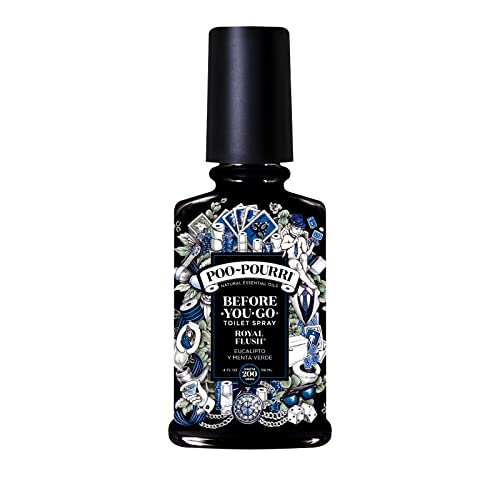 Poo-Pourri Before-You-Go Toilet Spray, Royal Flush, 4 Fl Oz - Eucalyptus and Spearmint