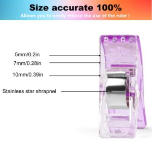 120 PCS Purple Sewing Clips for Fabric, Mini Clips for Sewing, Sewing Fasteners Clips, Multi-Color Crafting Tools for Fabric Sewing Binding Crafting (Purple 120PCS)