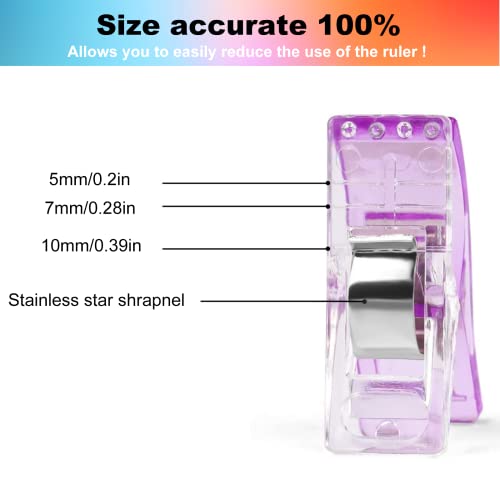 120 PCS Purple Sewing Clips for Fabric, Mini Clips for Sewing, Sewing Fasteners Clips, Multi-Color Crafting Tools for Fabric Sewing Binding Crafting (Purple 120PCS)