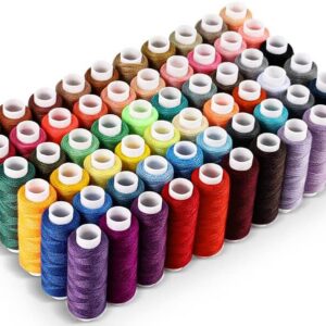 CiaraQ Sewing Threads Kits, 60 Colors Polyester 250 Yards Per Spools for Hand Sewing & Embroidery …