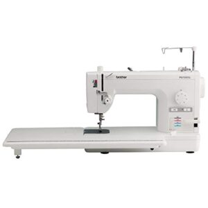 brother pq1500sl sewing and quilting machine, up to 1,500 stitches per minute, wide table, 7 included feet