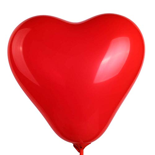 BinaryABC Red Heart Shaped Latex Balloons,Valentine's Day Engagement Wedding Party Decorations,10Inch,50Pcs(Red)