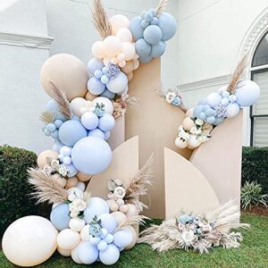 baby blue balloons garland kit pastel light arch different sizes baby shower qualatex birthday