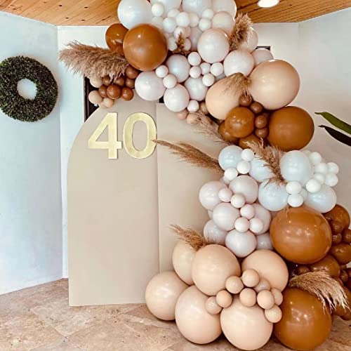 Retro Nude Balloons 55 pcs Nude Party Latex Balloon 18inch + 12inch + 5inch for Happy Birthday Baby Shower Wedding Decorations