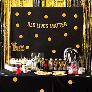 Funny Birthday Gold Glitter Banner – Birthday and Retirement Party Supplies, Ideas, Gifts and Decorations