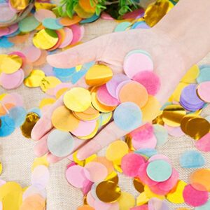 Outus 1 Inch Multicolor Round Tissue Confetti, 10000 Pieces