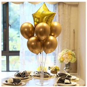 LANGXUN 4 Set 28" Height Table Balloon Stand Kit for Birthday Party Decorations and Wedding Decorations, Happy Birthday Balloons Decorations for Party and Christmas Balloon Decorations (4 Pack)