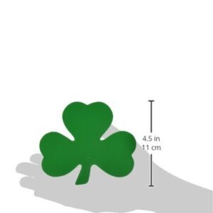 Beistle Green Shamrock Cutouts 10 Piece St Patrick's Day Decorations, Wall Silhouettes