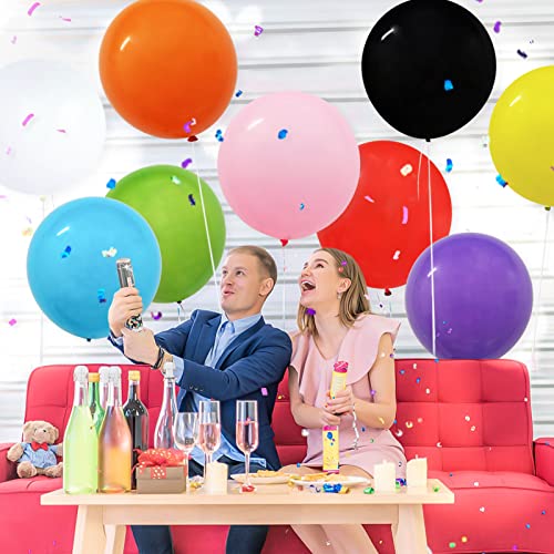 30pcs 18 Inch Big Balloons Assorted Large Latex Balloons Giant Heavy Duty Balloons for Birthday Wedding Baby Shower Decorations