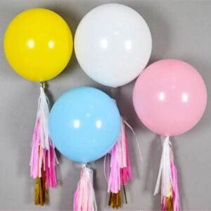 30pcs 18 Inch Big Balloons Assorted Large Latex Balloons Giant Heavy Duty Balloons for Birthday Wedding Baby Shower Decorations