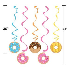 Creative Converting - 324238 Creative Converting Donut Party Dizzy Danglers, Multisizes, Multicolor