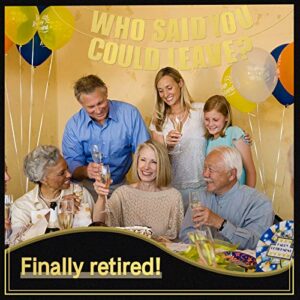 Who Said You Could Leave Banner Retirement Party Decorations Supplies Gold Glitter Retirement Banner Retirement Sign Garland for Gifts Goodbye Party Going Away Farewell Decor Office Graduation Work