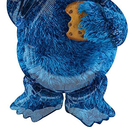 Mayflower Products 35" Anagram Cookie Monster Foil Balloon, Multicolor