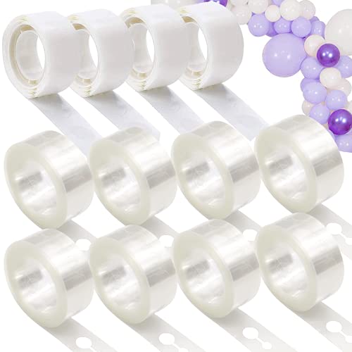 Aubeco Balloon Arch Strip Kit, Decorating Strip Kit for Arch Garland, 131.2 Feet Balloon Tape Strips with 400 Balloon Glue Point Dots Stickers for Party Wedding Birthday Baby Shower (Upgraded Version)