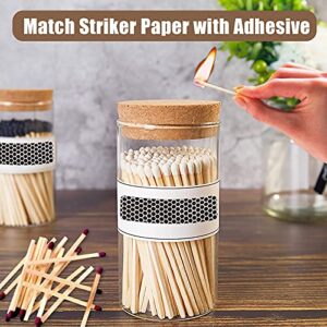 Striker Paper with Adhesive 0.50" x 2.00" Fireplace Decor 20 PCS Strike Strip