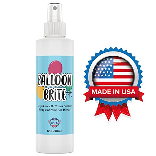 [2 Pack - 16 oz total] Balloon High Shine Spray for Latex Balloons - Balloon Spray Shine for an Elegant Hi Gloss Finish in Minutes - Specially Formulated Balloon Glow Spray Made in USA