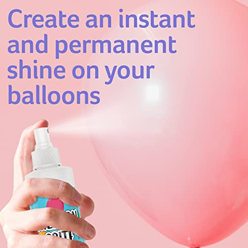 [2 Pack - 16 oz total] Balloon High Shine Spray for Latex Balloons - Balloon Spray Shine for an Elegant Hi Gloss Finish in Minutes - Specially Formulated Balloon Glow Spray Made in USA