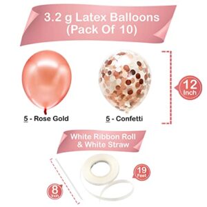 KatchOn, Rose Gold 1 Balloon for First Birthday - 40 Inch | One Balloon for First Birthday Balloons | First Birthday Decorations for Girl | Rose Gold Number 1 Balloons for 1st Birthday Girl Decoration