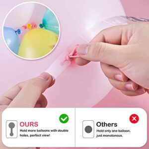 Balloon arch kit and Balloon Garland Kit, 2 Pack Balloon Garland Strips - 2 Pack Balloon Glue Point Dots Stickers - 2 Balloon Tie Tools and 20 Balloon Clips for Ballon Arch kits Party Wedding Birthday