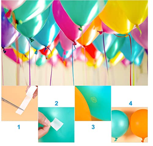 Balloon arch kit and Balloon Garland Kit, 2 Pack Balloon Garland Strips - 2 Pack Balloon Glue Point Dots Stickers - 2 Balloon Tie Tools and 20 Balloon Clips for Ballon Arch kits Party Wedding Birthday