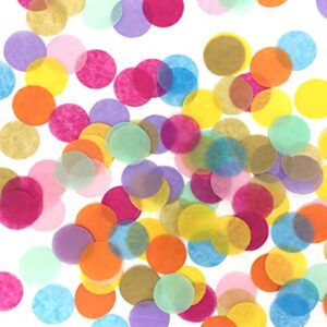 TECCA Confetti - Premium Quality Colorful Tissue Paper Confetti Circles - Specially Crafted for Birthdays, Weddings, Baby Showers, Arts & Crafts, Packaging and More!