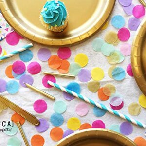 TECCA Confetti - Premium Quality Colorful Tissue Paper Confetti Circles - Specially Crafted for Birthdays, Weddings, Baby Showers, Arts & Crafts, Packaging and More!