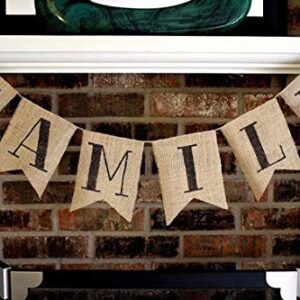 LaRibbons Burlap Banner, DIY Party Decor for Birthday, Wedding, Baby Shower and Graduation